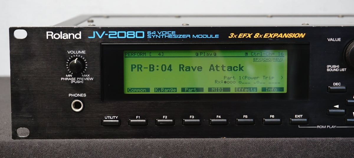 Roland JV-2080 Synthesiser Expandable Rack Mount MIDI Sound Module - 1 ...