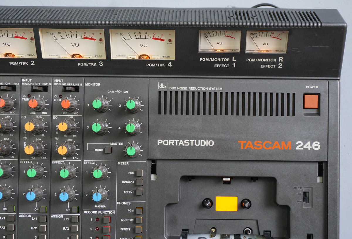 Tascam Portastudio 246 80's 4 Track Multitrack Cassette Tape Recorder ...