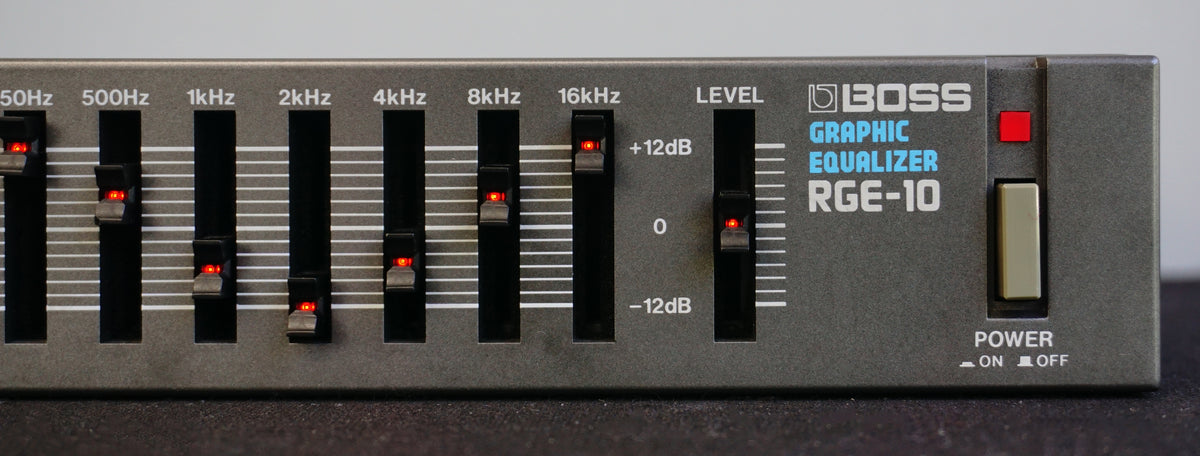 Boss RGE-10 Graphic Equaliser - 80's Vintage Half Micro Rack Signal Pr ...