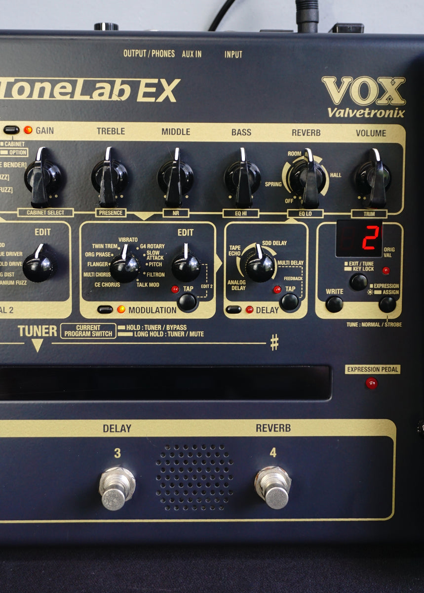 VOX ToneLab EX Valvetronix Electric Guitar Effects & Amp Simulator Ped ...
