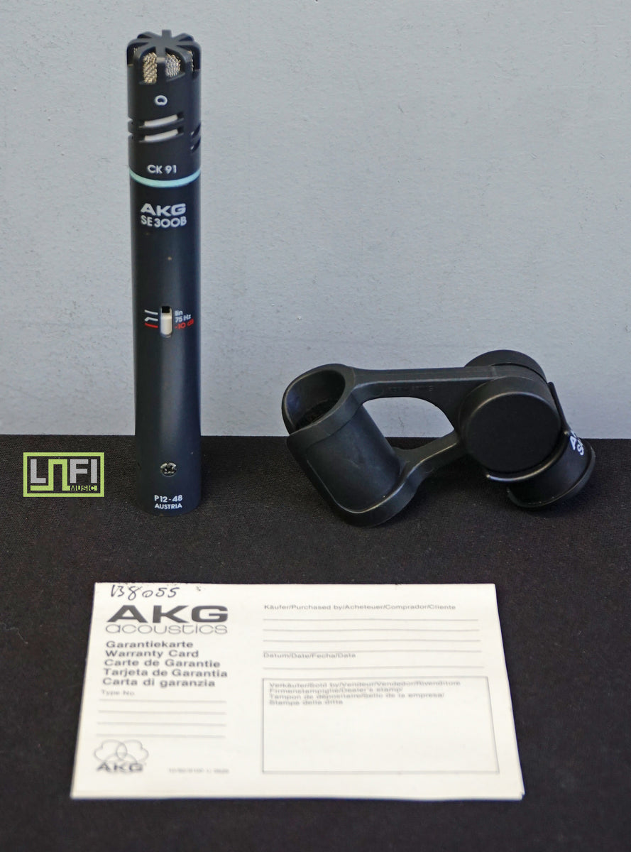 AKG C391B (SE300/CK91) High-Performance Small-Diaphragm Condenser Micr ...