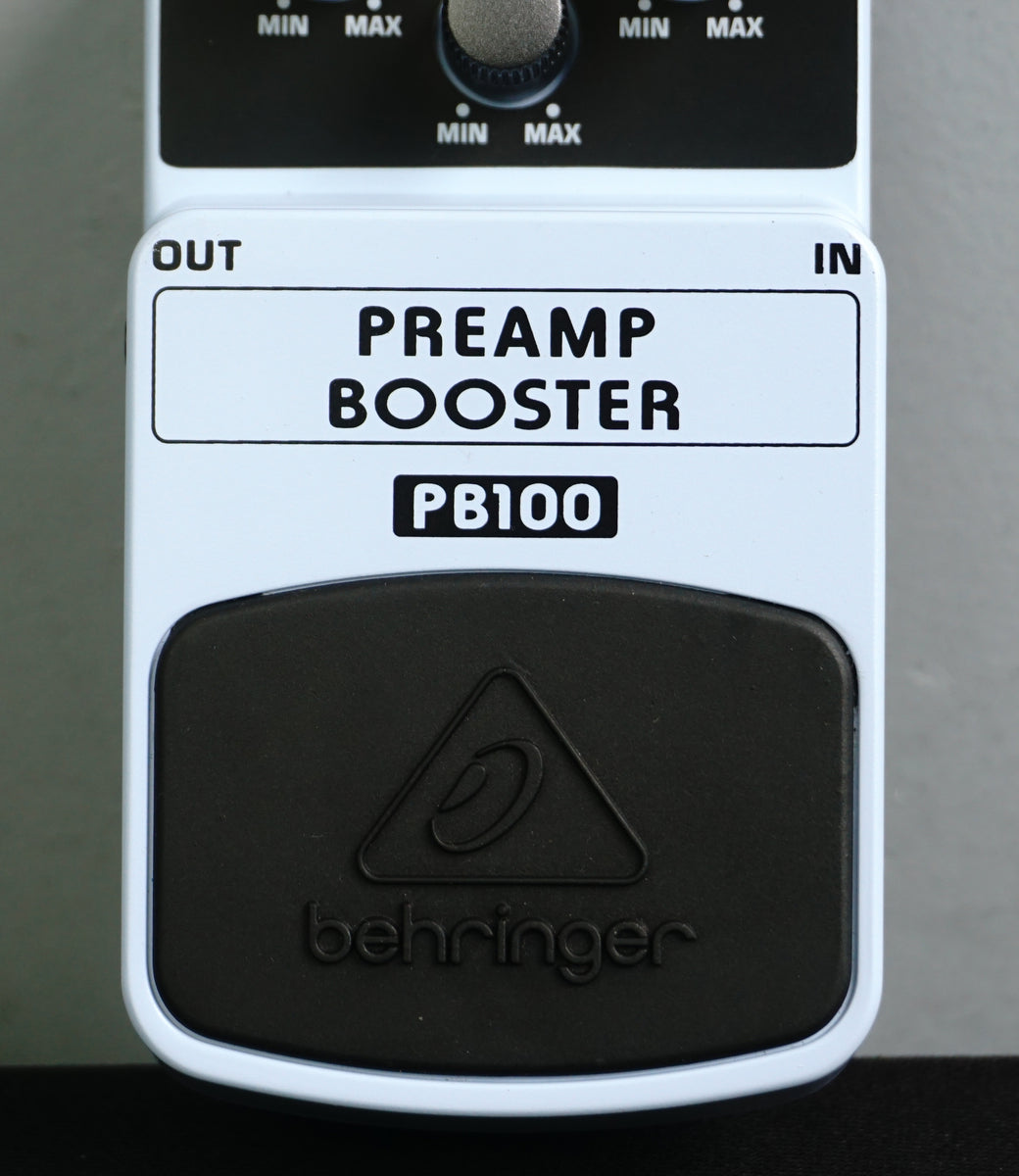 Behringer PB100 Preamp Booster Light Blue Electric Guitar Effects Peda ...